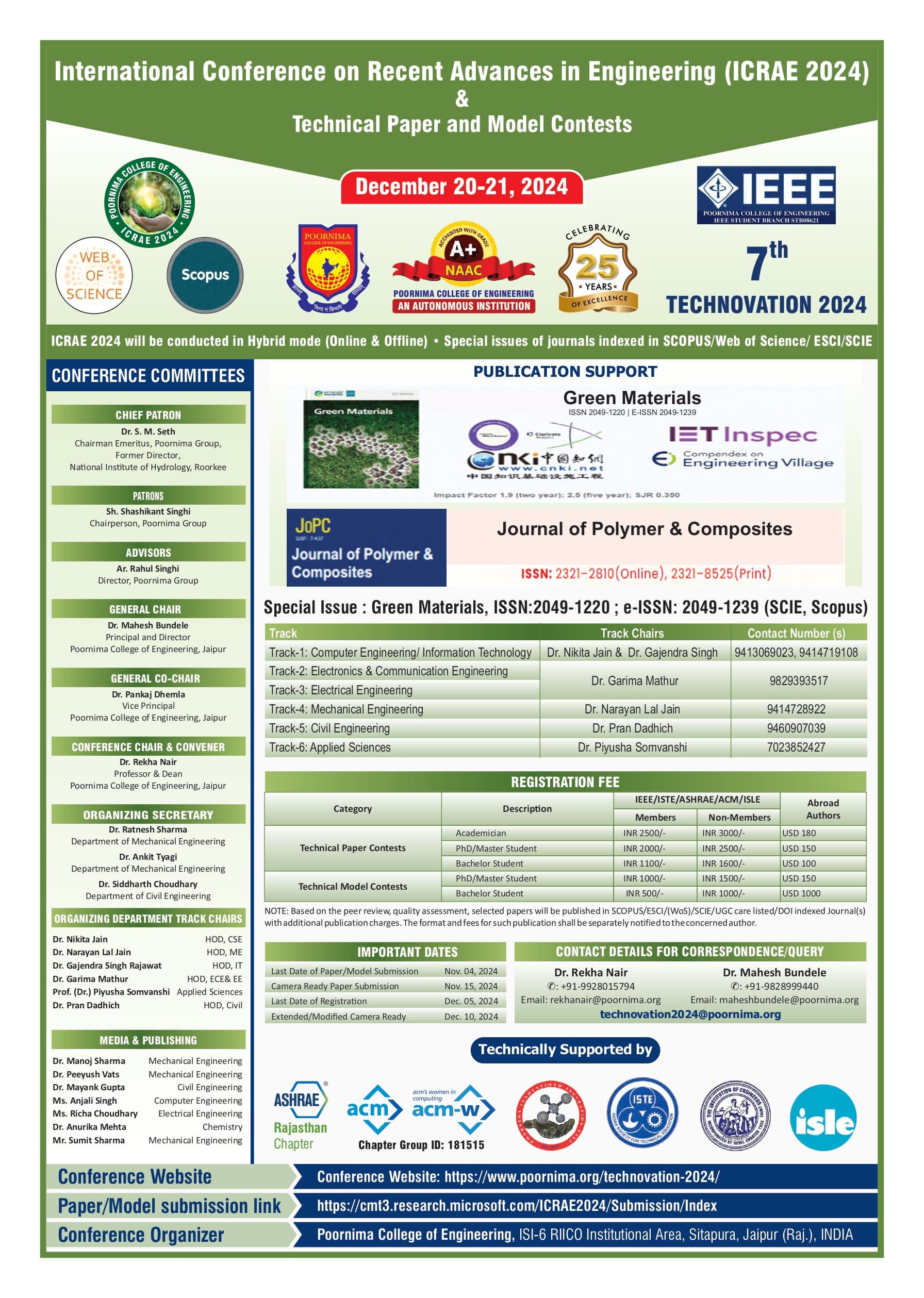 Poornima College of Engineering | Technovation 2023