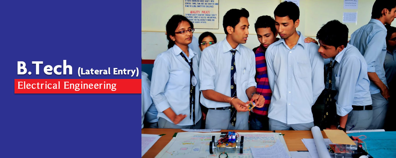 B Tech Lateral Entry in Electrical Engineering- PGC
